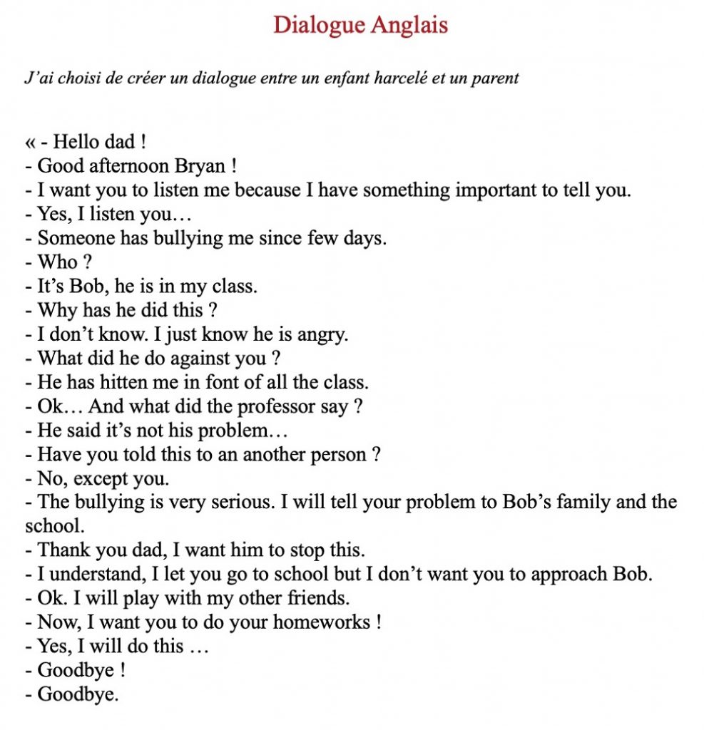 The 3C against bullying - Collège Ursuya